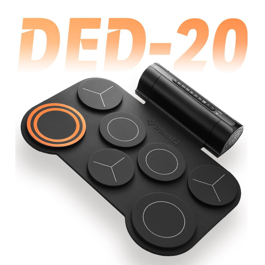 Гибкая ударная установка Donner DED-20, , электронная, барабанная ...