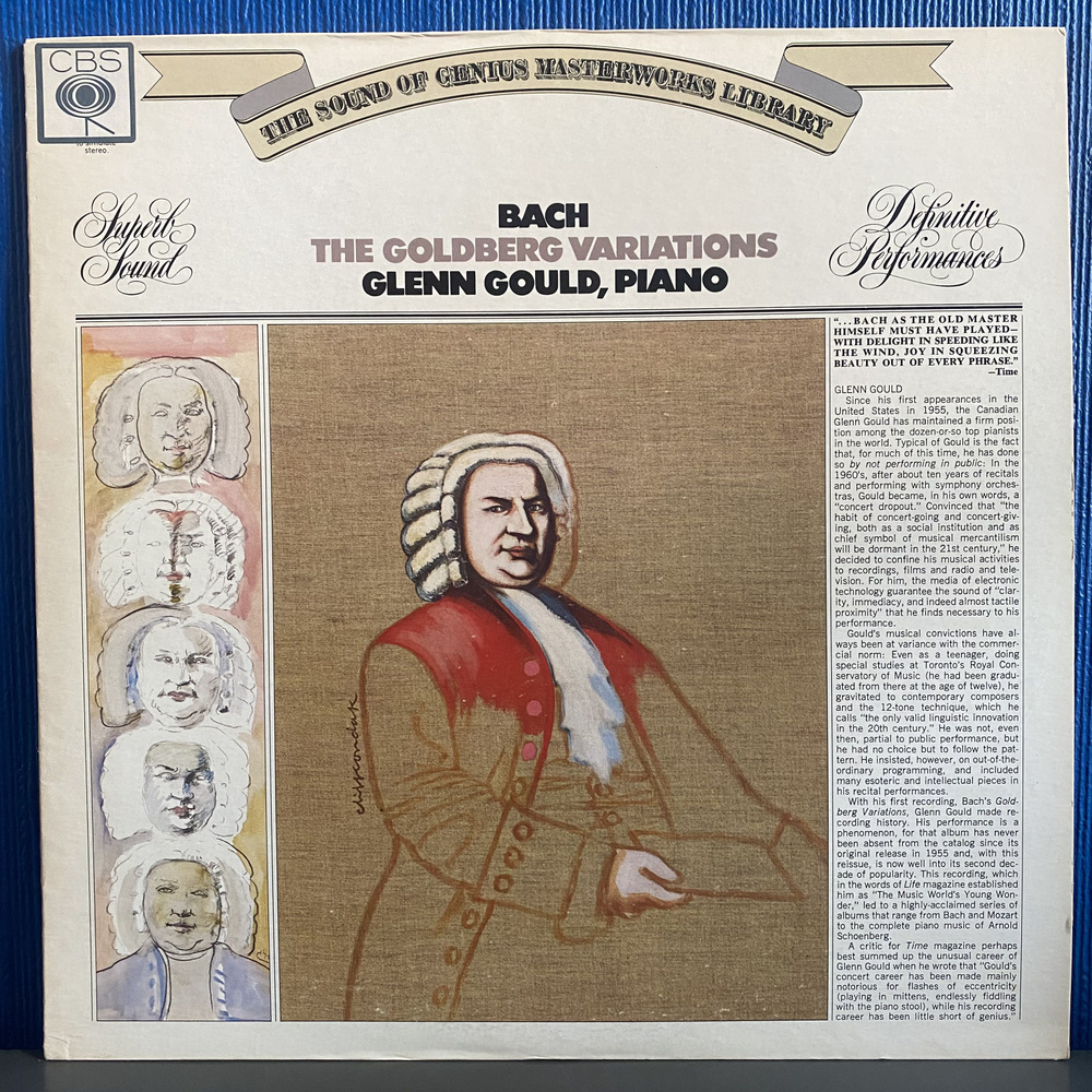 Bach, Glenn Gould. The Goldberg Variations (Гульд, Бах) NM USA ПЕРВЫЙ ПРЕСС! 1973 LP Виниловая ...