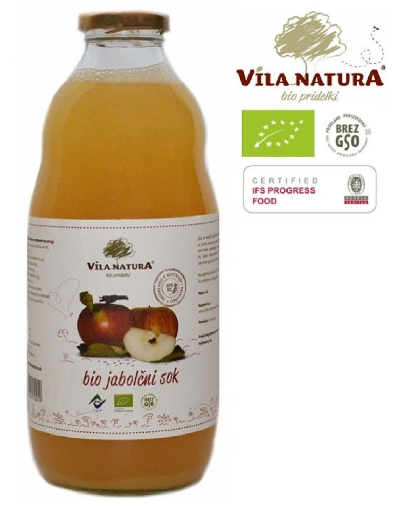Vila Natura сок яблочный фермерский прямой отжим без сахара Словения ...
