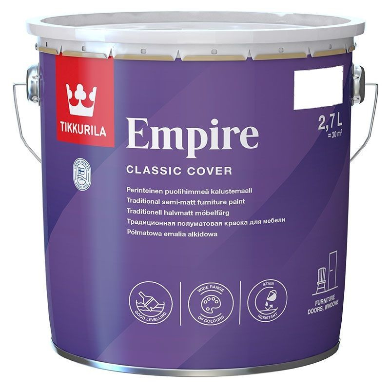 Тиксотропная алкидная полуматовая краска для мебели Empire/Эмпире ...