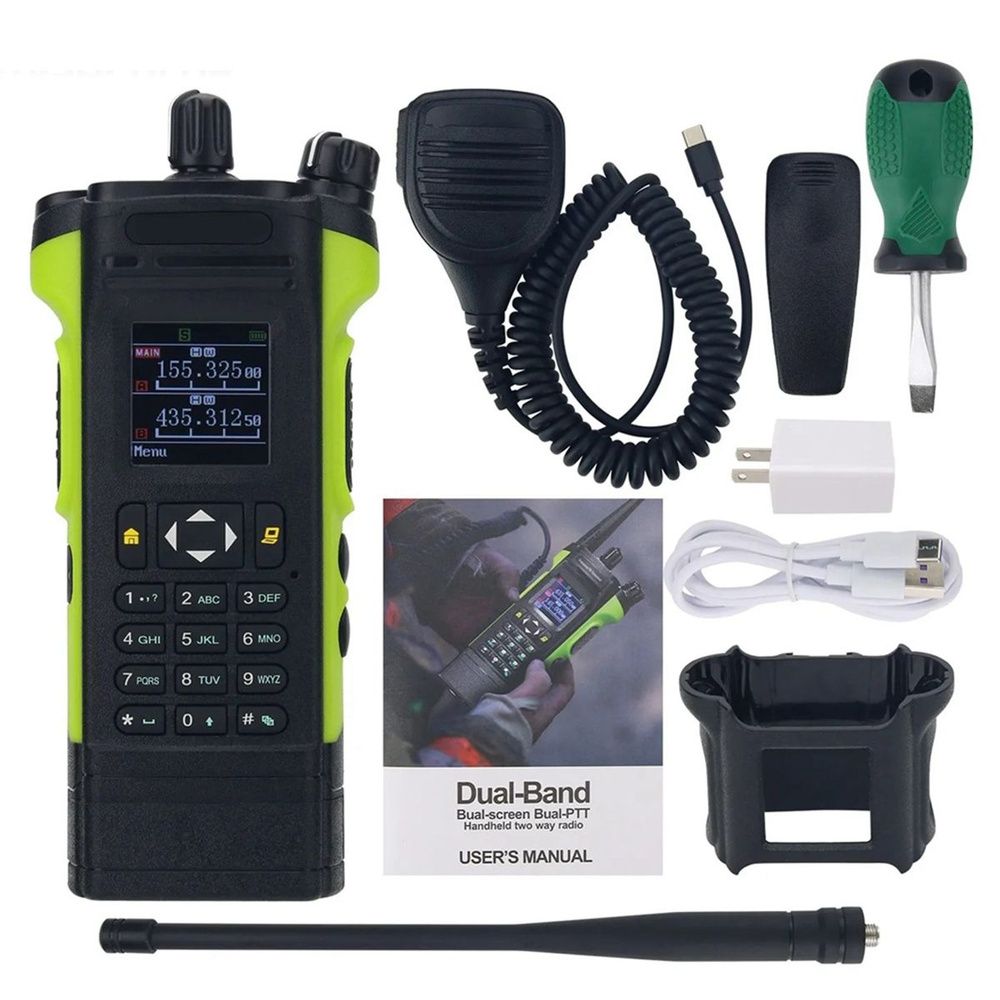 APX-8000 Walkie Talkie 12 Вт двухдиапазонная радиостанция VHF UHF ...