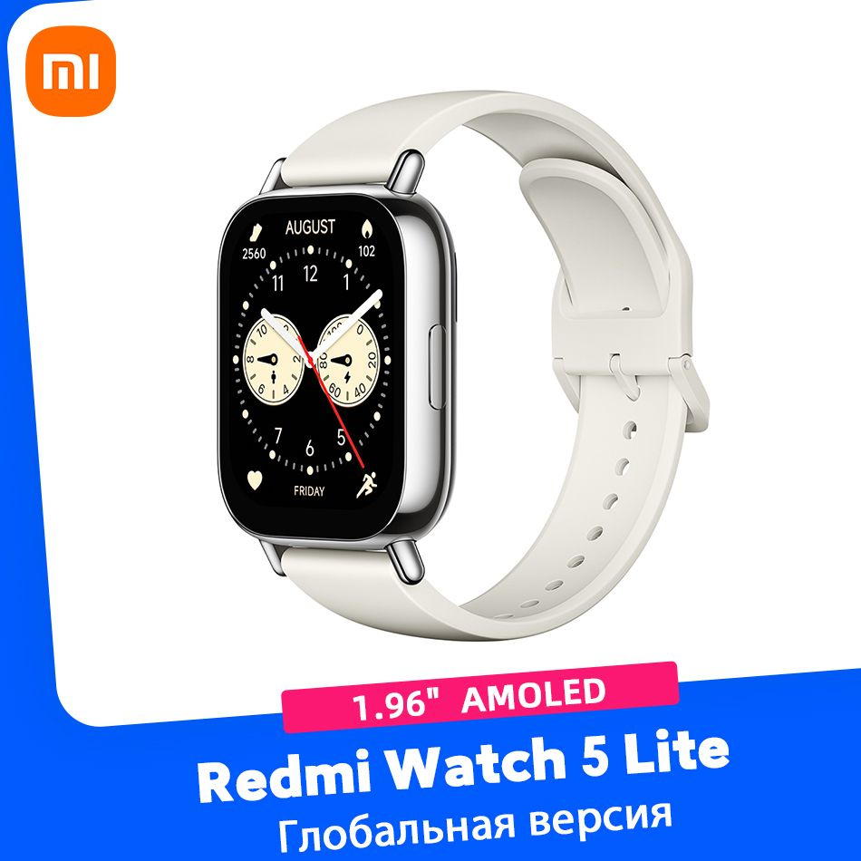 Xiaomi Умные часы Redmi Watch 5 Lite Глобальная версия, 1,96" AMOLED ...