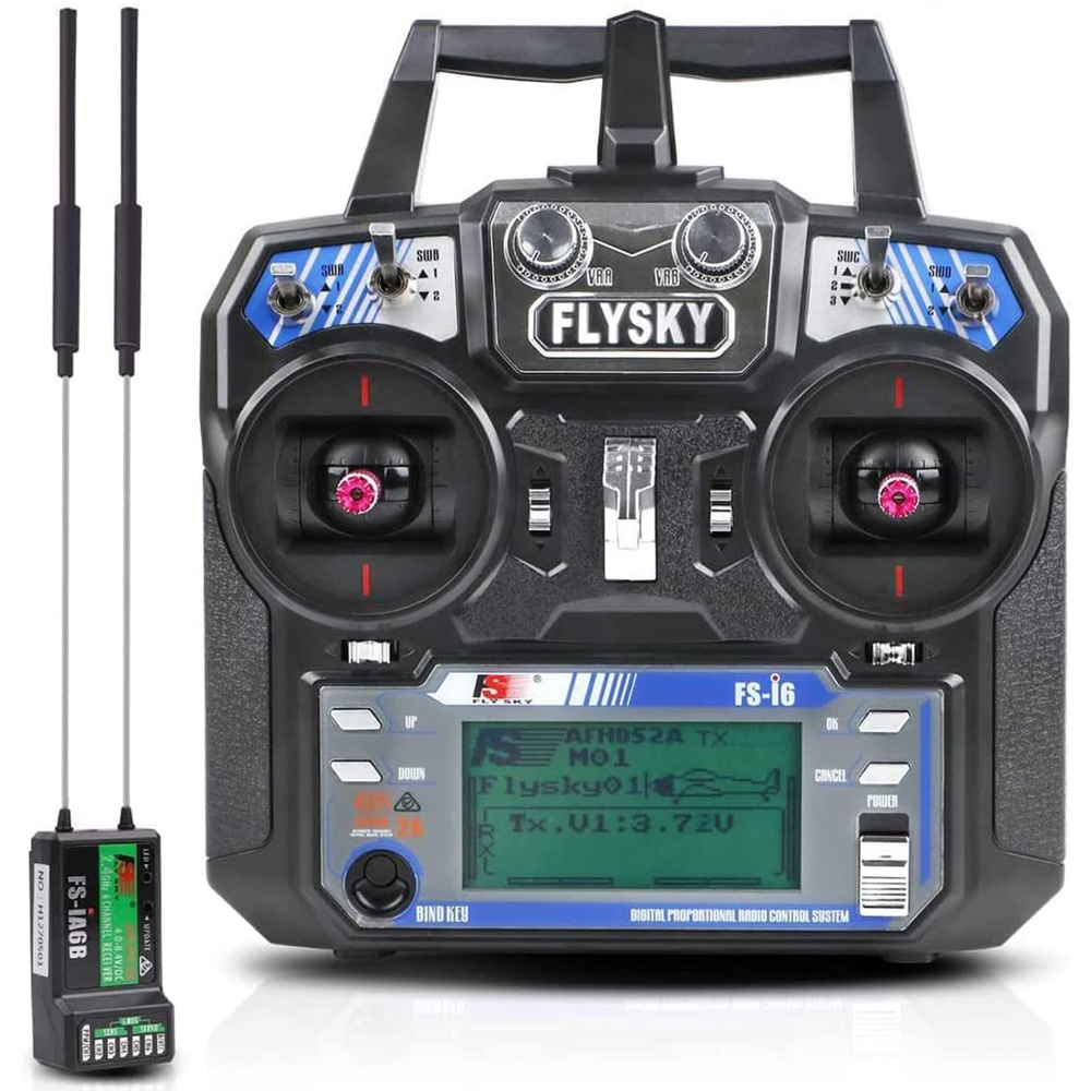 Радиоаппаратура 2.4GHz FlySky FS-i6 с приемником FS-IA6B купить на OZON ...