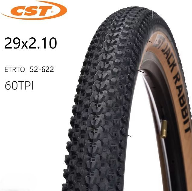 Покрышка для велосипеда 29"x2.10" CST Jack Rabbit C1747 с коричневой ...