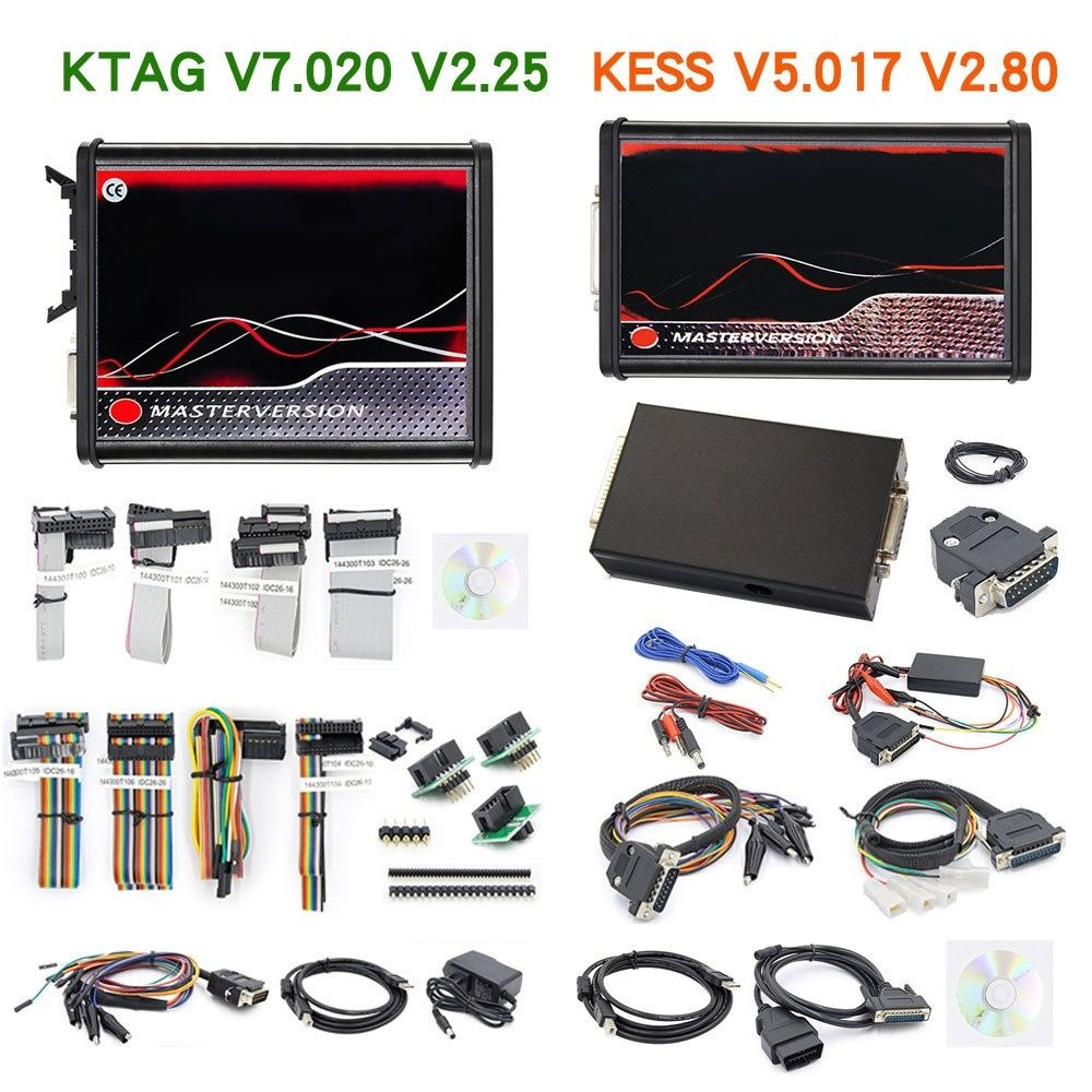 KESS V5.017 V2.8 KTAG V7.020 V2.25 2в1 K-Suite красная печатная плата ...