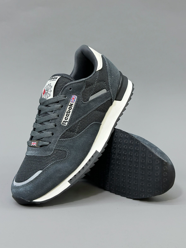 Кроссовки Мужской Reebok Замша, Текстиль, размер 44 Демисезон Шнурки купить c доставкой на OZON ...