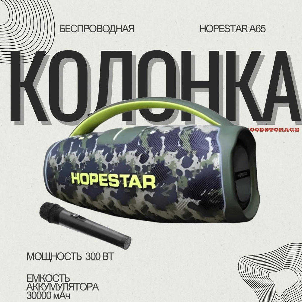 Bluetooth колонка HOPESTAR A65 купить на OZON по низкой цене (1846806054)