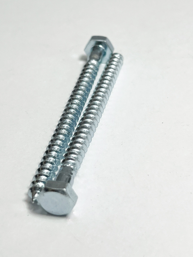 Шуруп сантехнический (глухарь), оцинкованный, DIN 571, 6х100 мм, (100 ...