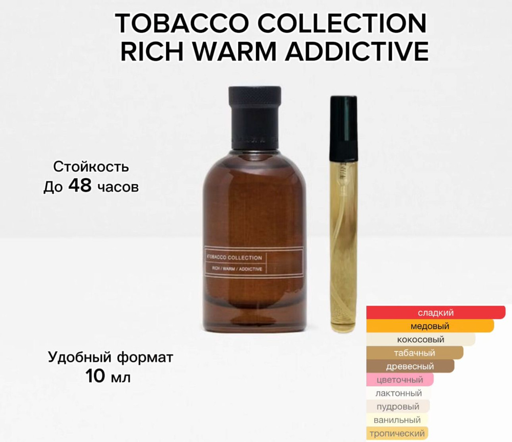 Туалетная вода TOBACCO COLLECTION RICH WARM ADDICTIVE купить на OZON по ...