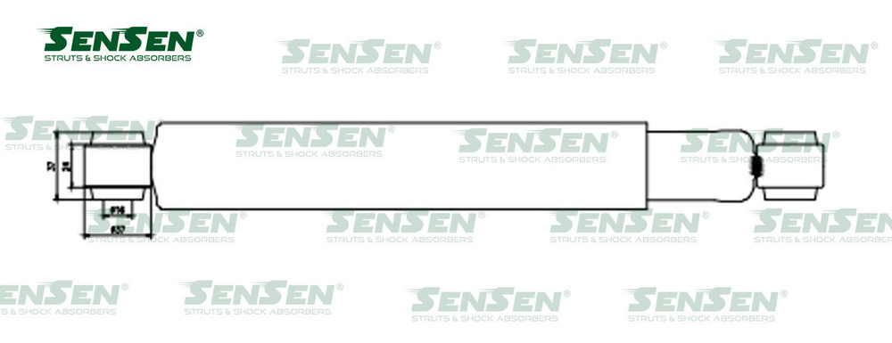 Аморт. зад. газ Mitsubishi L 200 купить c доставкой на OZON по низкой ...