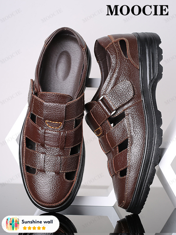 Сандалии Мужской MOOCIE, размер 47 Натуральная кожа, Каучук Лето купить c доставкой на OZON по ...