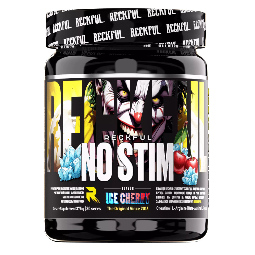 Предтренировочный комплекс RECKFUL No-Stim Pre-Workout 375g Ледяной ...