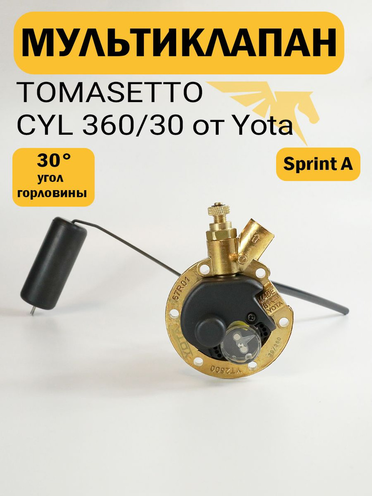 Мультиклапан ГБО Tomasetto Sprint А CYL 360/30 от Yota купить на OZON по низкой цене (2235912773)