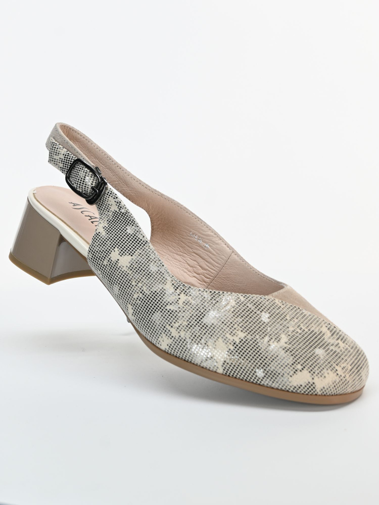 Босоножки Женский Ascalini Стандартный низкий (до 4 см) Натуральная кожа, размер 39 9 Лето ...