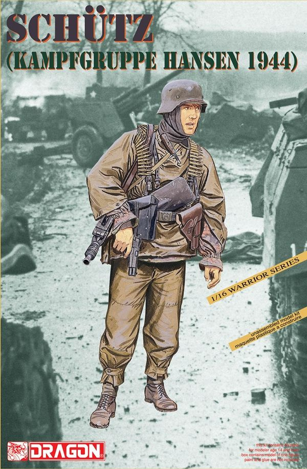 DRAGON 1623 1/16 SCH TZ (KAMPFGRUPPE HANSEN 1944) Пластиковые модели ...