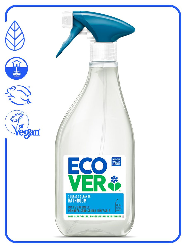 Ecover Экологический спрей для ванной комнаты Океанская свежесть 500 мл ...