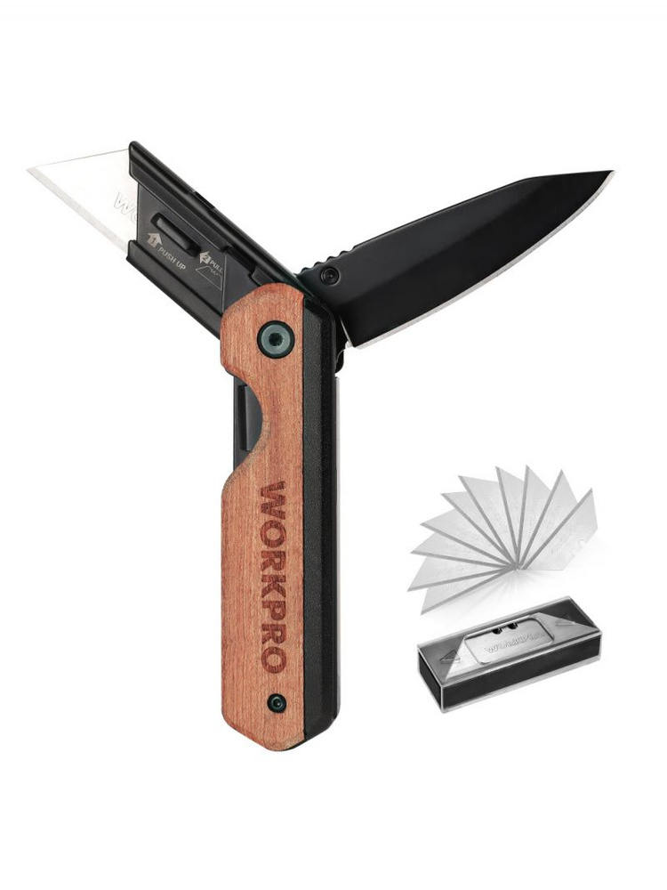 WORKPRO 2-в-1 складной нож/универсальный , в комплекте 10 дополнительных лезвий SK5 купить на ...