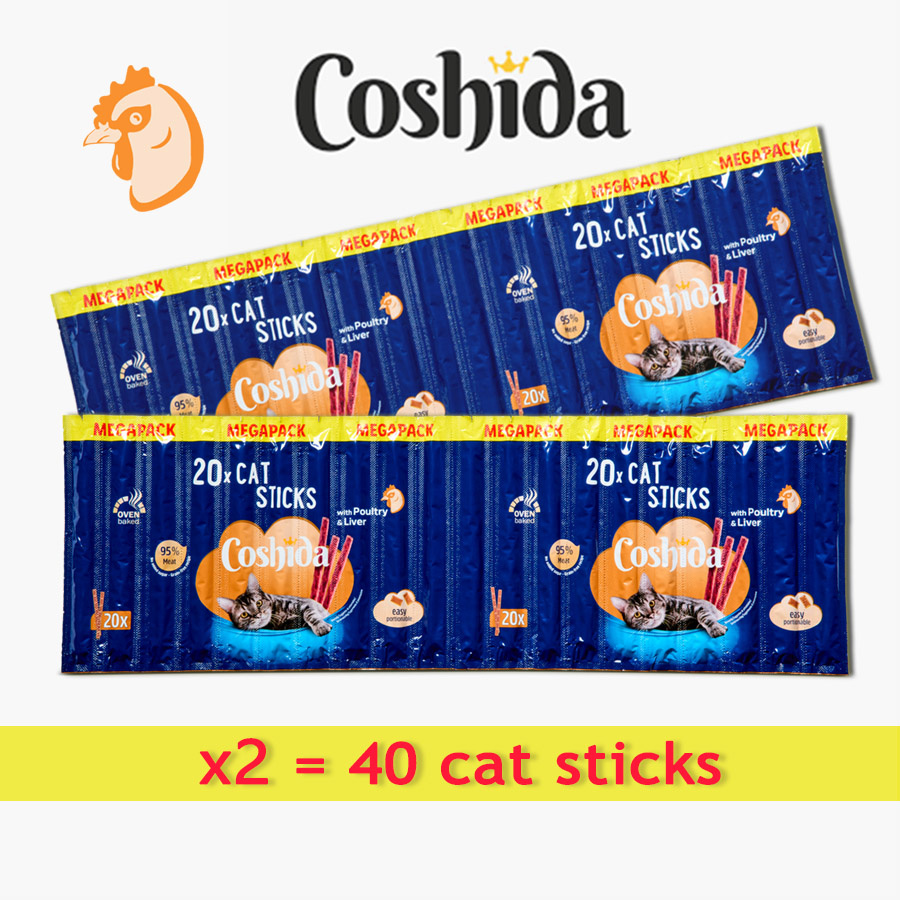 40 шт. Палочки мясные Coshida Cat Sticks Курица купить на OZON по ...