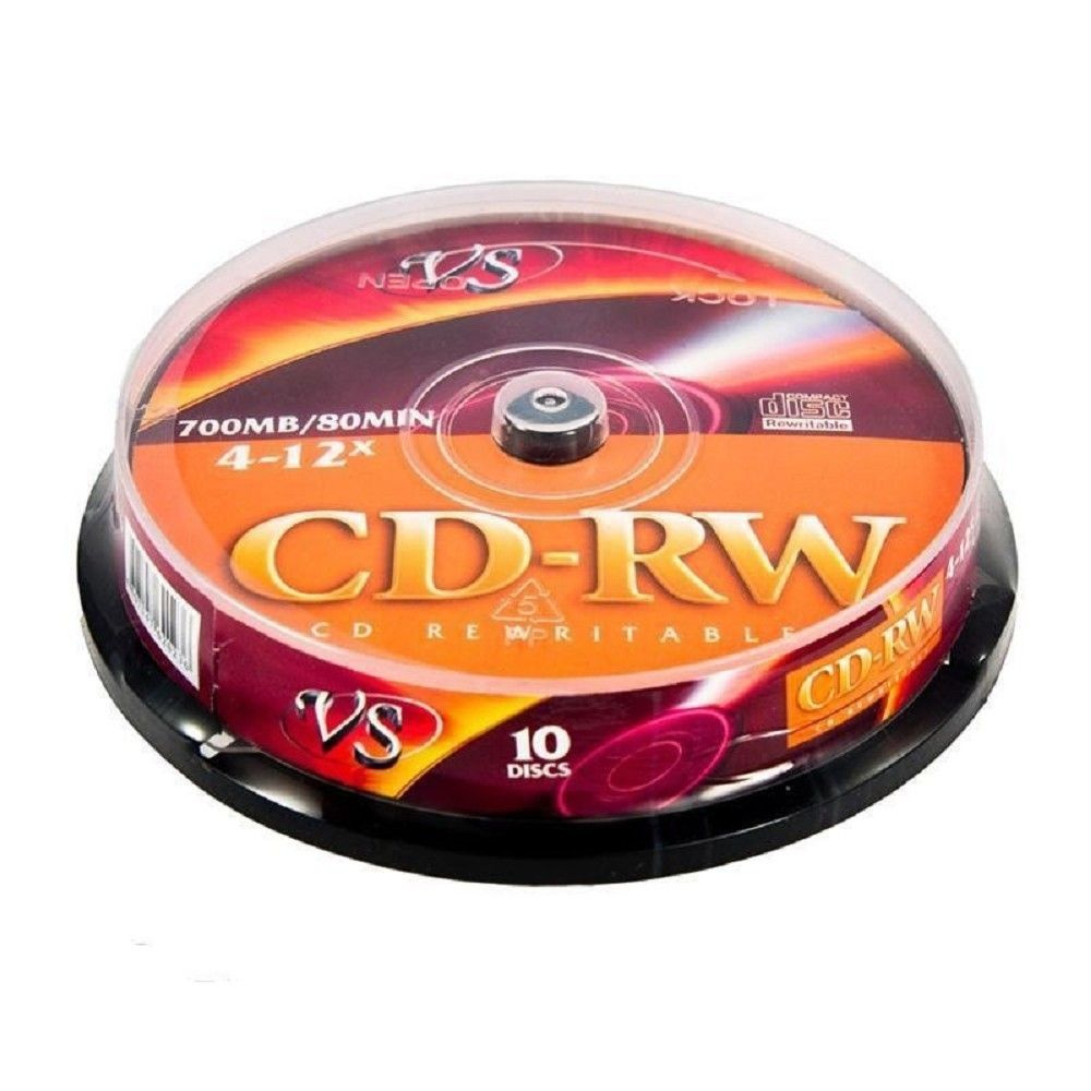 Vs Диск CD - RW 80 4 - 12x CB 10 CDRWCB1001 620236 купить на OZON по ...