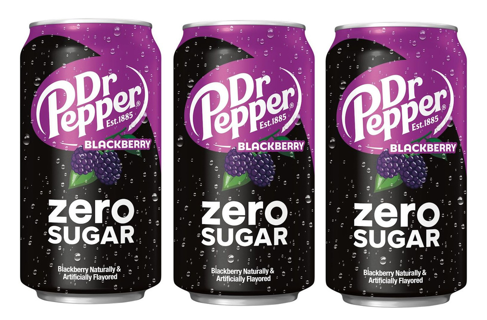 Газированный напиток Dr. Pepper Zero Blackberry Ежевика, 3 шт по 355 мл купить на OZON по низкой ...
