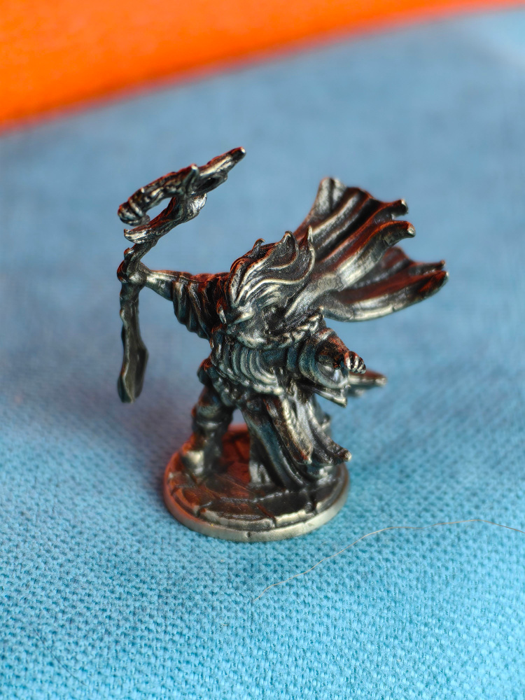 Фигурка металлическая гном Маг с посохом. Миниатюра для ДнД / Dungeons ...