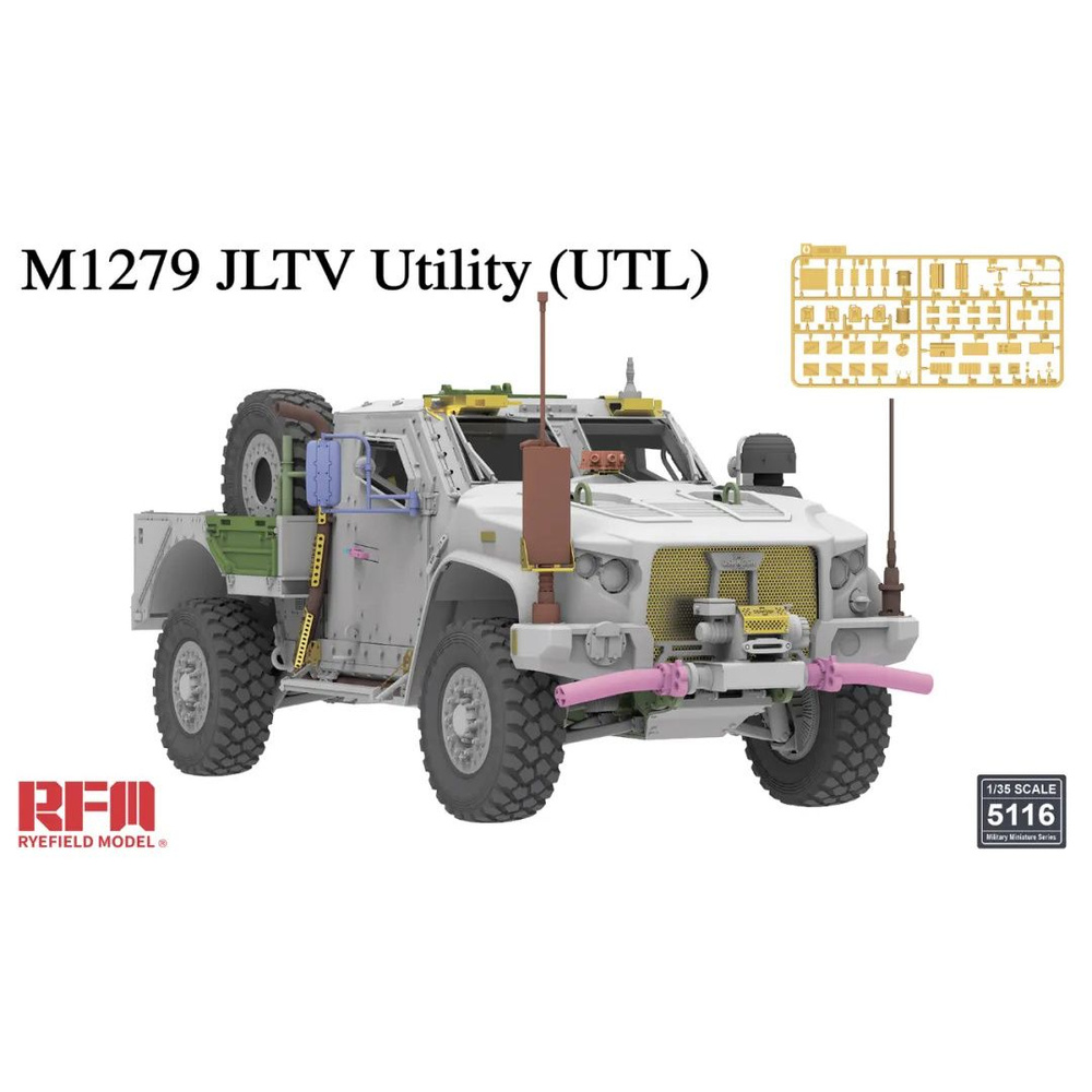 Сборная модель военной техники Rye Field Model M1279 JLTV Utility (UTL) RM-5116, масштаб 1/35 ...