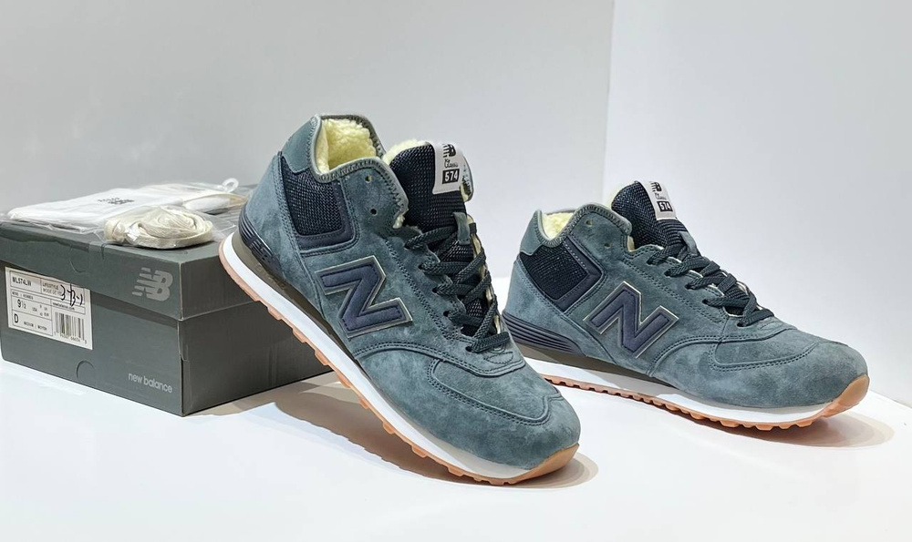 Маломерит Мужской New Balance Замша, размер 40,5 R (средняя) Зима ...
