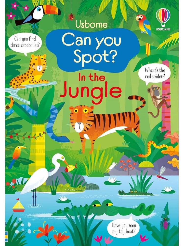 Usborne Can you spot? In jungle книга с заданиями для детей на ...