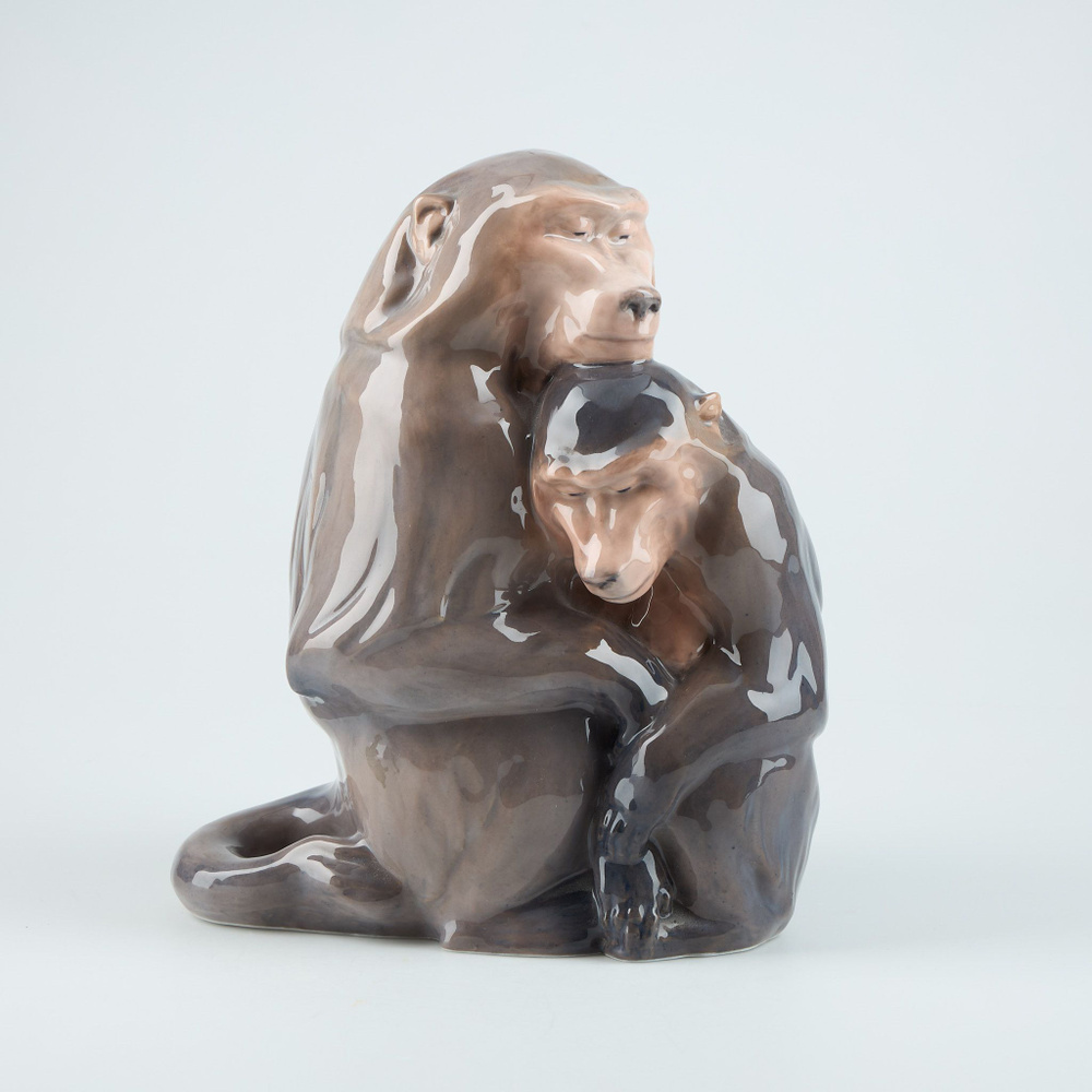 Фарфоровая фигура "Пара обезьян". Дания, г. Копенгаген, Royal Copenhagen, 1898-1923 гг. купить ...
