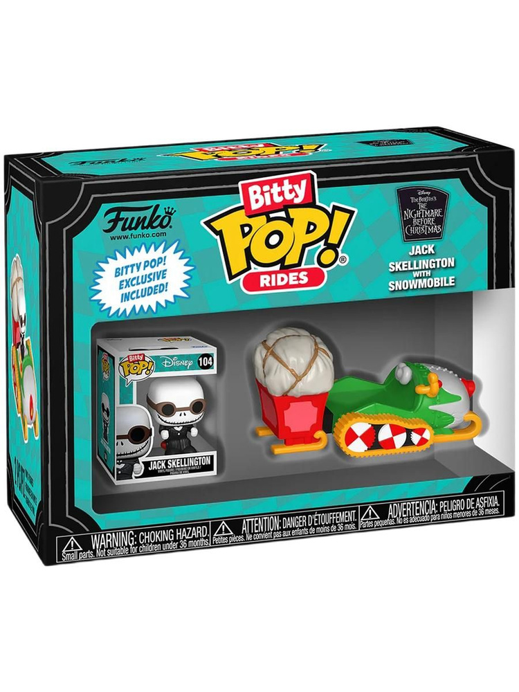 Фигурка Funko Bitty POP! Rides TNBC Jack Skellington w/Snowmobile ...