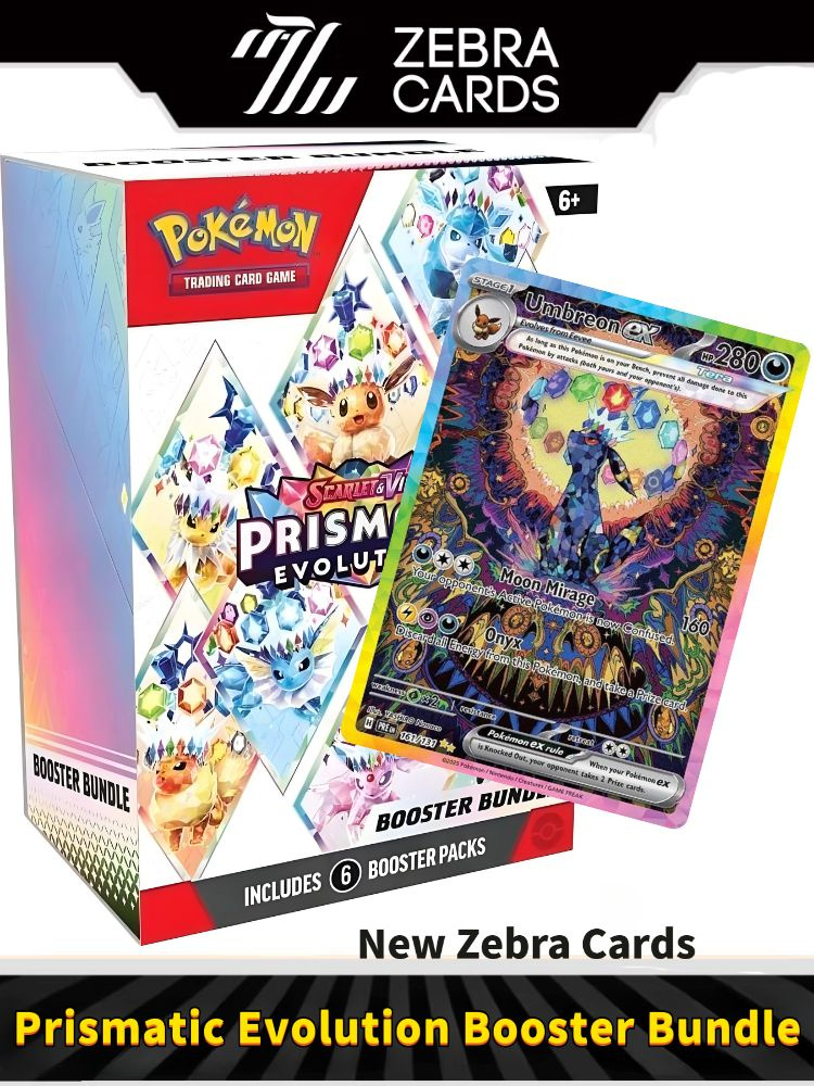 Покемон Любимая открытка POKEMON PTCG Prismatic Evolution Booster Bundle(Английский) купить на ...