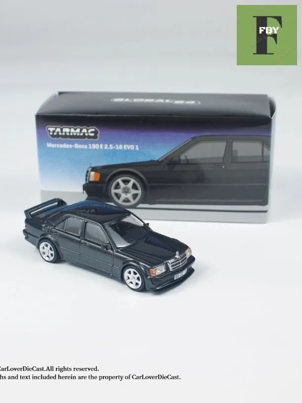 Машинка Tarmac Works TW 1/64 Mercedes-Benz 190 E 2.5-16 EVO 1 Blue ...