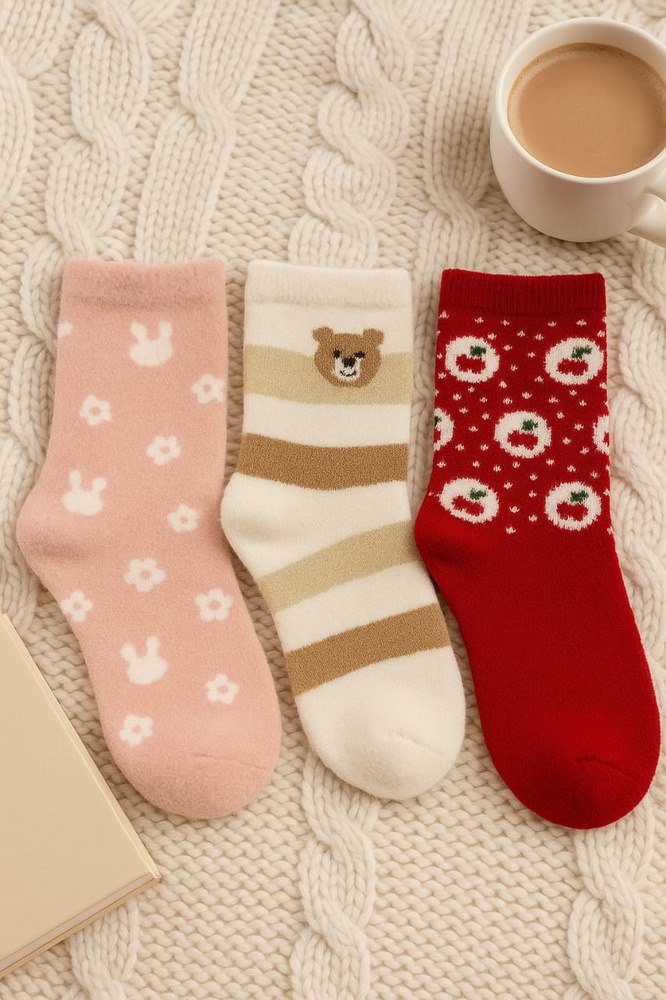 Носки Женский COCO&HANA, размер 36, 37 красный, розовый купить c доставкой на OZON по низкой ...