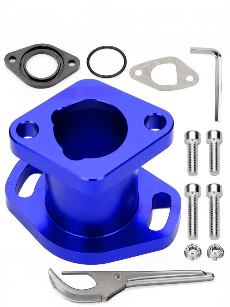 Аксессуары для детских мотоциклов, Переходник адаптер под карбюратор PZ30, Синий, С аксессуарами ...