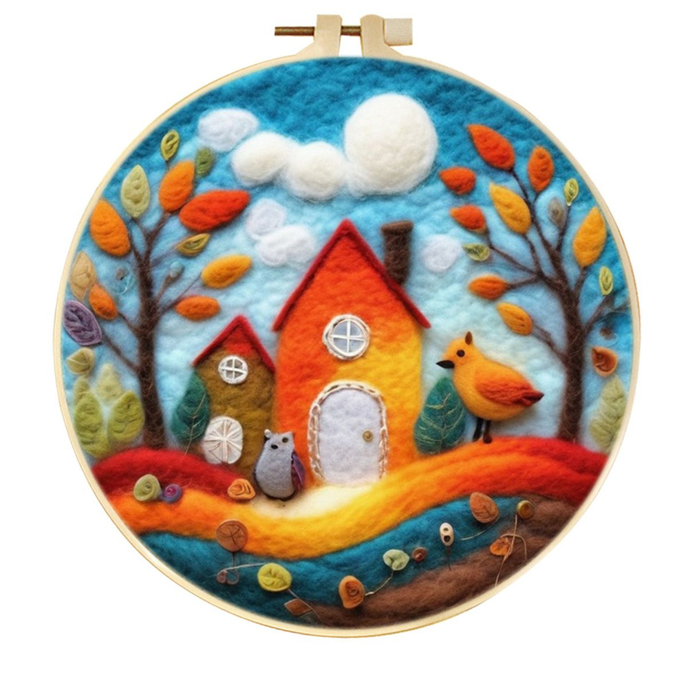 20x20cm,(Включая рамку)Набор для ковровой вышивки,Милые животные ...