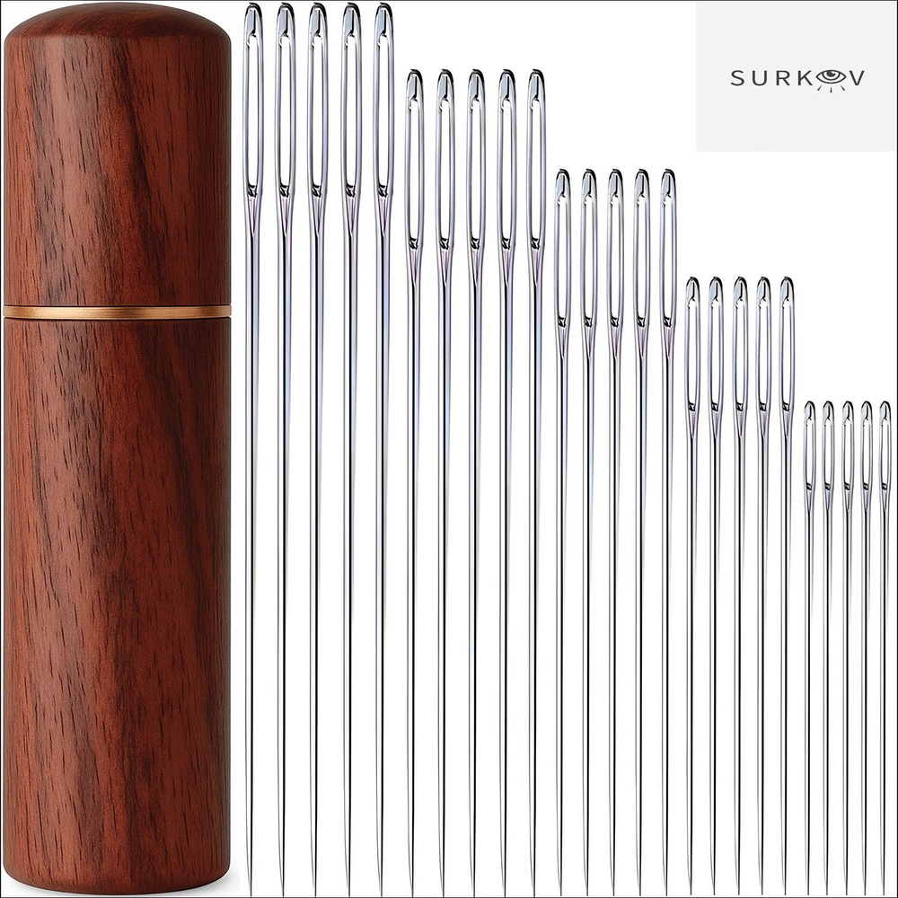 Surkov Иглы Для шитья №1, 2, 3, 7, 25 шт. купить на OZON по низкой цене ...