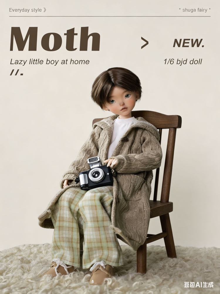 ShugaFairy Moth Bjd Кукла 1/6 Осенняя Современная вязаная Полный набор ...