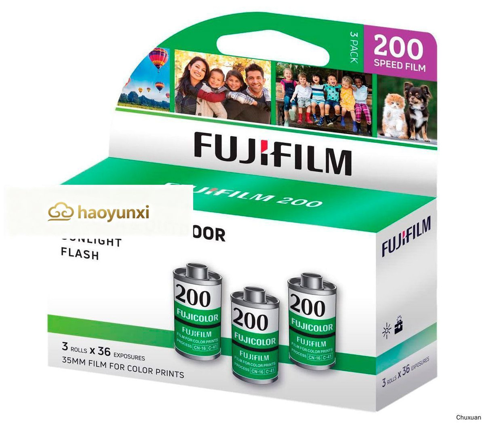 Фотопленка Fujifilm 200 Color Negative Film, 36 кадров, упаковка 3 шт ...