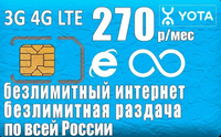 SIM-карта Yota (Вся Россия) купить на OZON по низкой цене (1728139537)