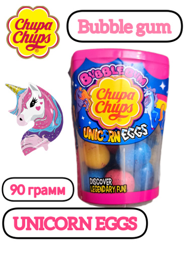 2 отзыв на Chupa Chups Жевательная резинка в виде яиц единорога Bubble ...
