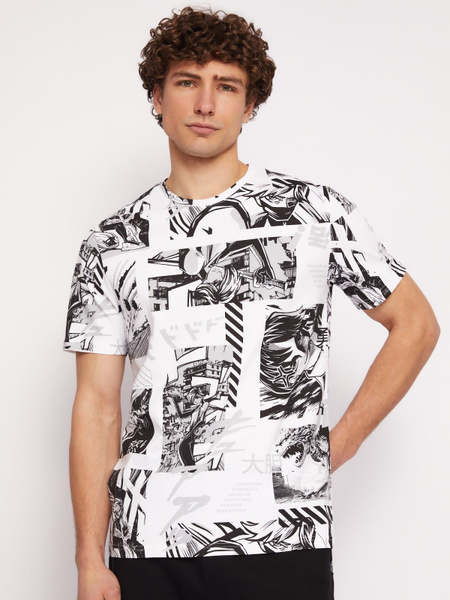 Футболка Мужской Zolla белый, размер 48 Хлопок Повседневный Бангладеш, рост 182-188 купить c ...