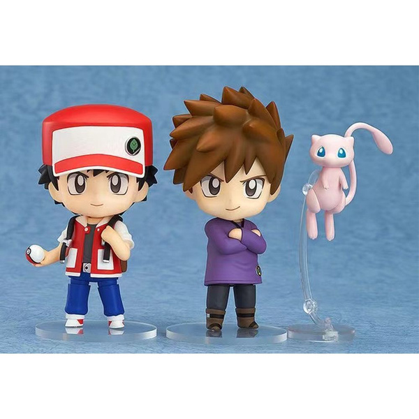 Фигурка Тренер покемонов Красный и зеленый с Миу / Pokemon Trainer Red ...
