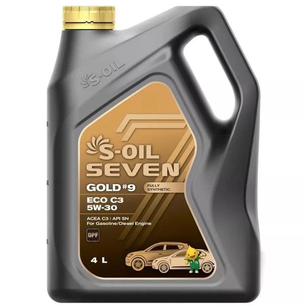 Масло моторное S-OIL SEVEN GOLD #9 ECO C3 5W-30 Синтетическое 4 л 37111 ...