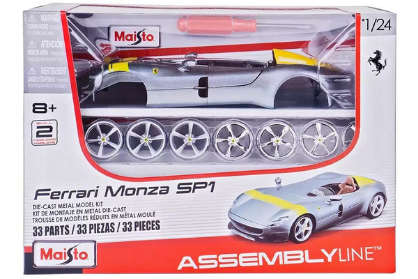 Модель сборная Maisto Ferrari monza SP1 / феррари монца серебристый ...