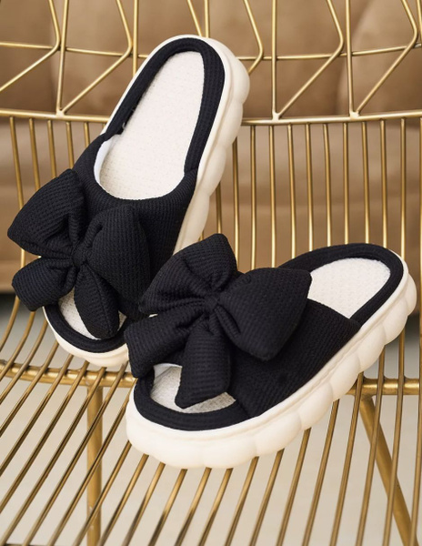 Тапочки Женский ZinBee, размер 37, 38 черный сахара, бежевый лайт купить c доставкой на OZON по ...