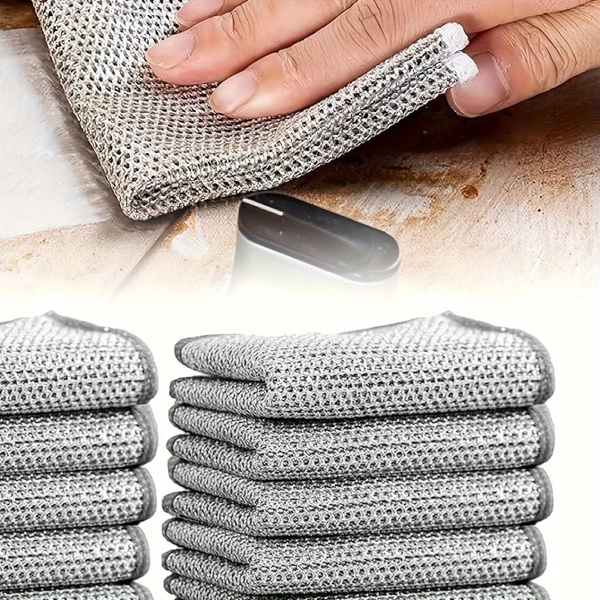 Салфетки для уборки, Серебряный, 20cm*20cm см, 10 шт. купить на OZON по низкой цене (2878422434)