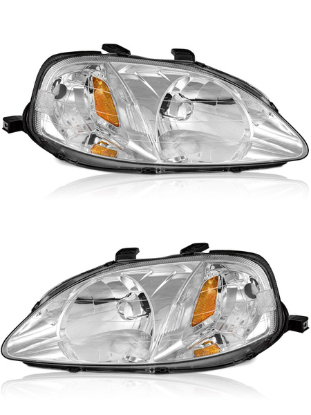 FEBERG Фары автомобильные, 2 шт., арт. фары для Honda Civic 1999-2000 ...