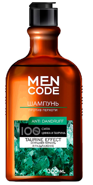 Шампунь Men Code Anti Dandruff для волос, против перхоти, 300 мл купить на OZON по низкой цене ...