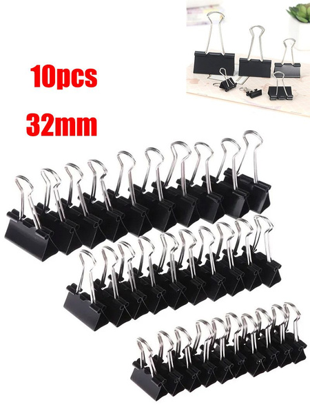 Зажим для бумаги, 10 шт. купить на OZON по низкой цене (2495723992)