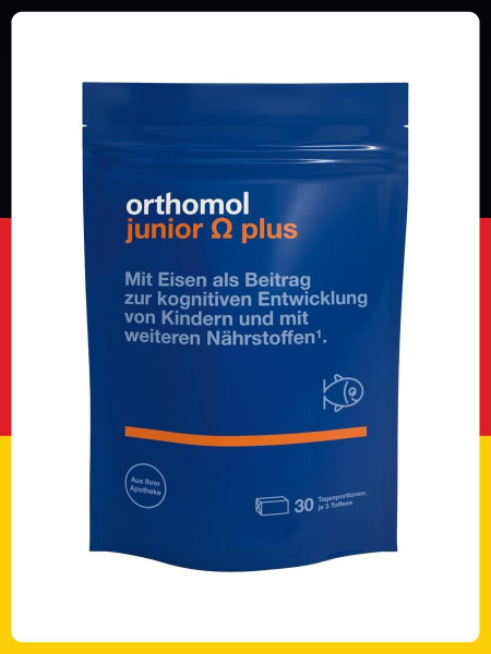 Пищевая добавка Orthomol Junior Omega Plus 90 pieces chewing tablets ...